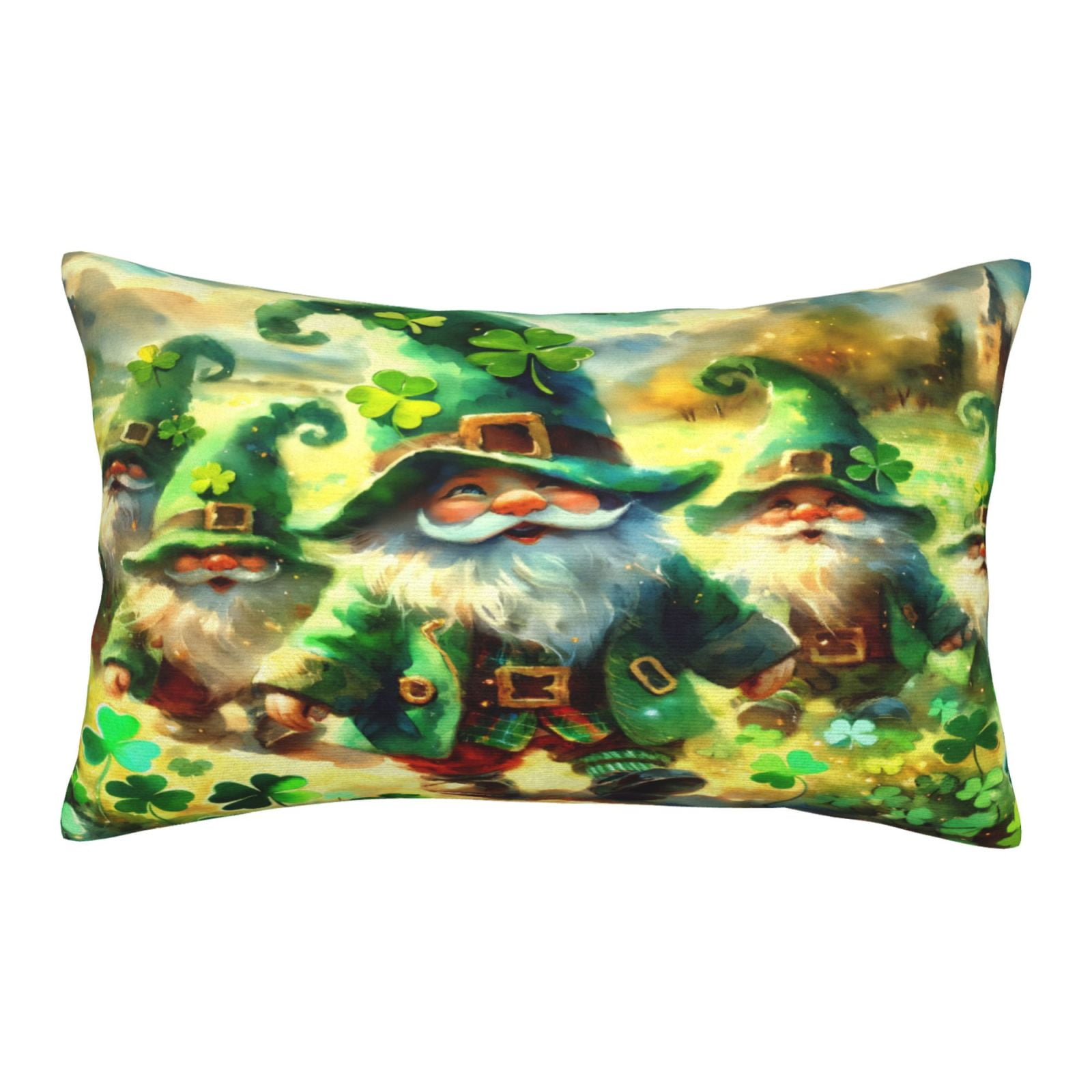 Salouo st. patrick’s day gnomes Print Print Pillow Case Cover,Wrinkle ...