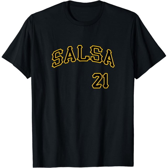 Salsa 21 Puerto Rico 21 Boricua Baseball Santurce 1 Salsero T-Shirt ...
