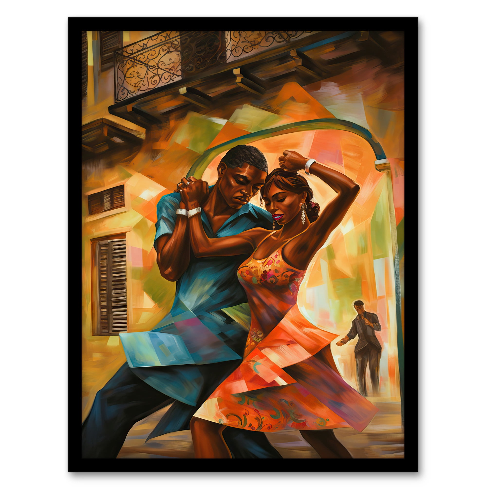 Salsa Cuban Street Dance Colourful Dancing Painting Rhythm Body Energy ...