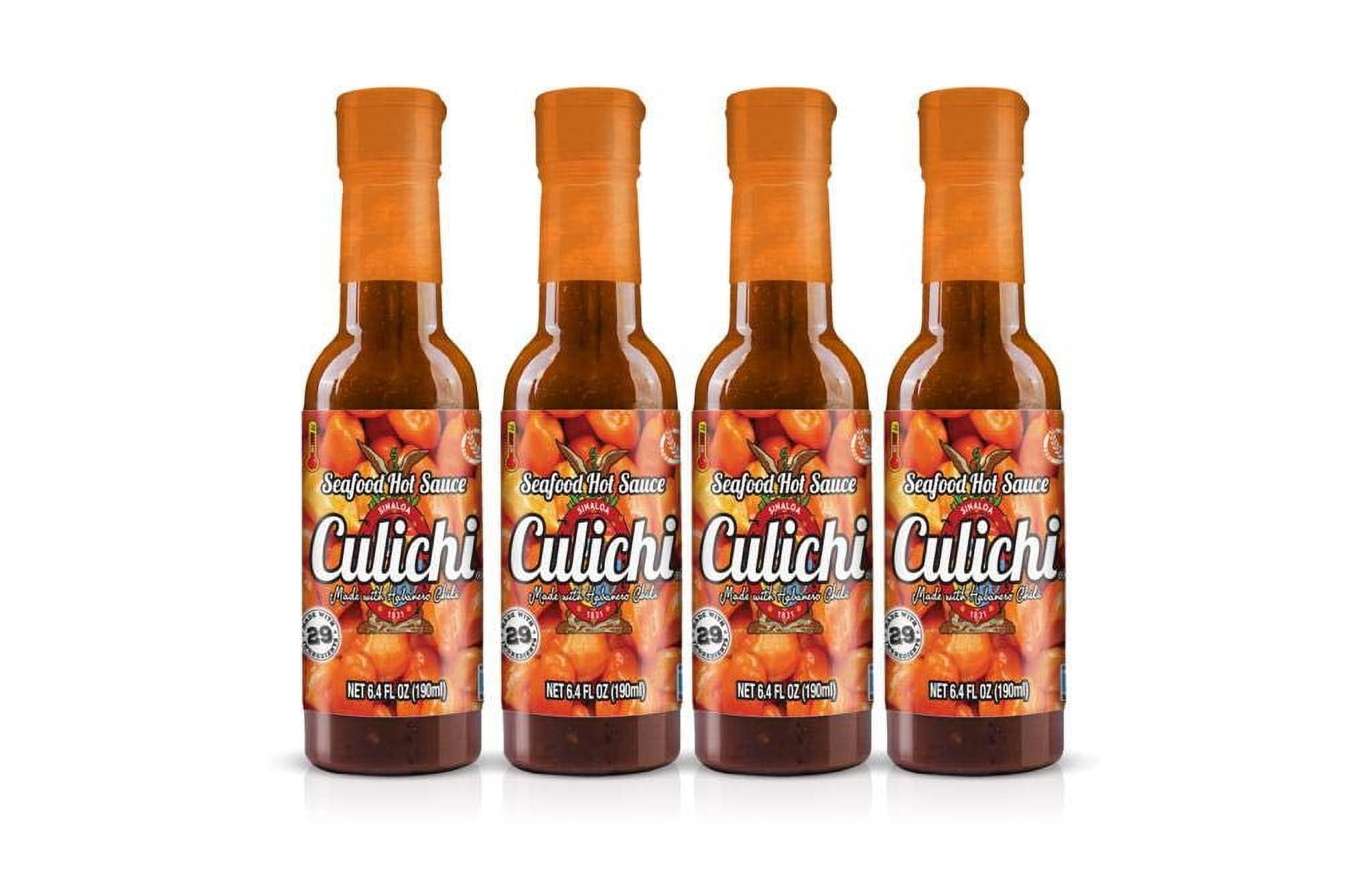 Salsa Culichi Habanero/ Habanero Hot Sauce Quantity of 4 bottles 6.4oz ...