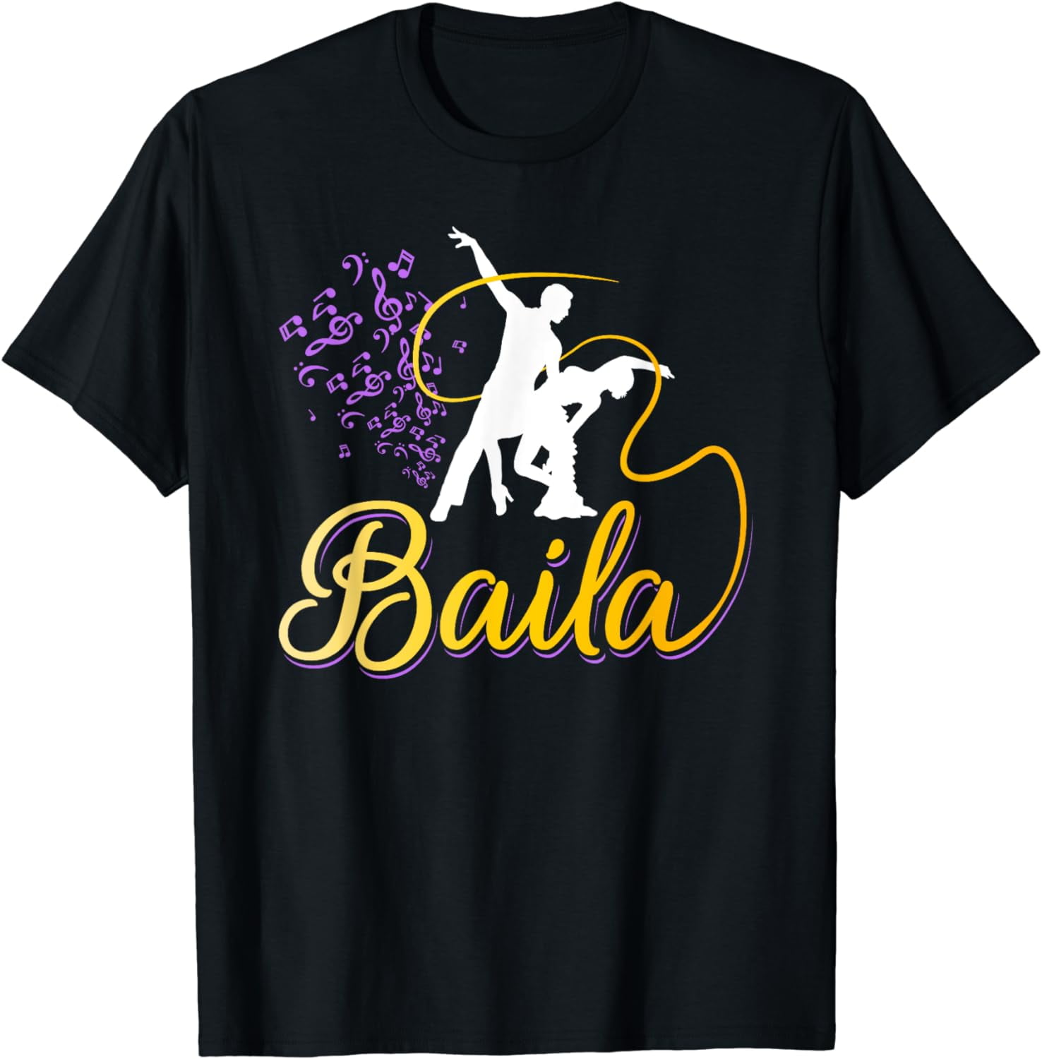 Salsa Dance Baila print Gift for Salsa Dancer Competition T-Shirt ...