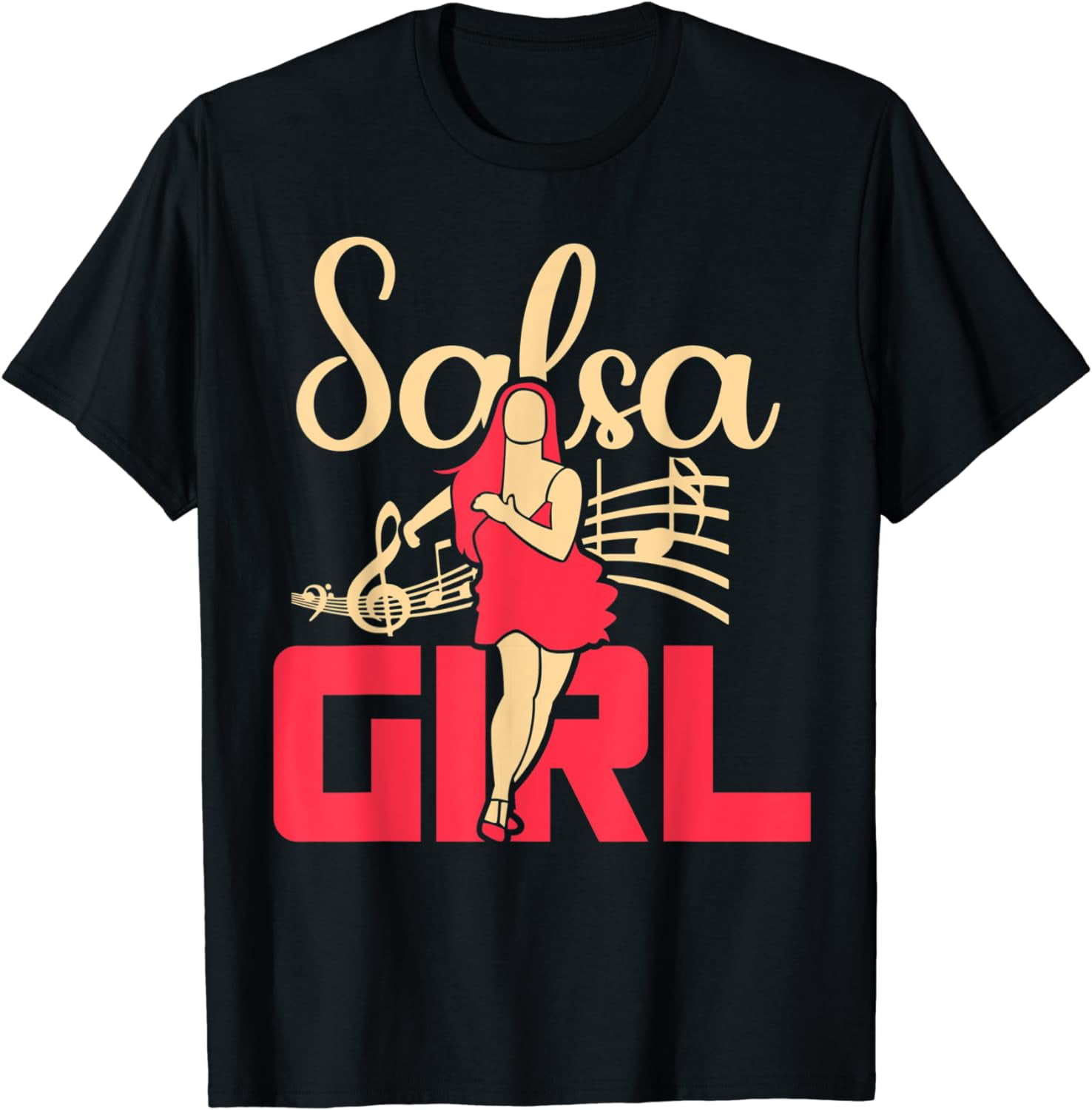 Salsa Girl Latin Dancer Dance Dancing T-Shirt - Walmart.com