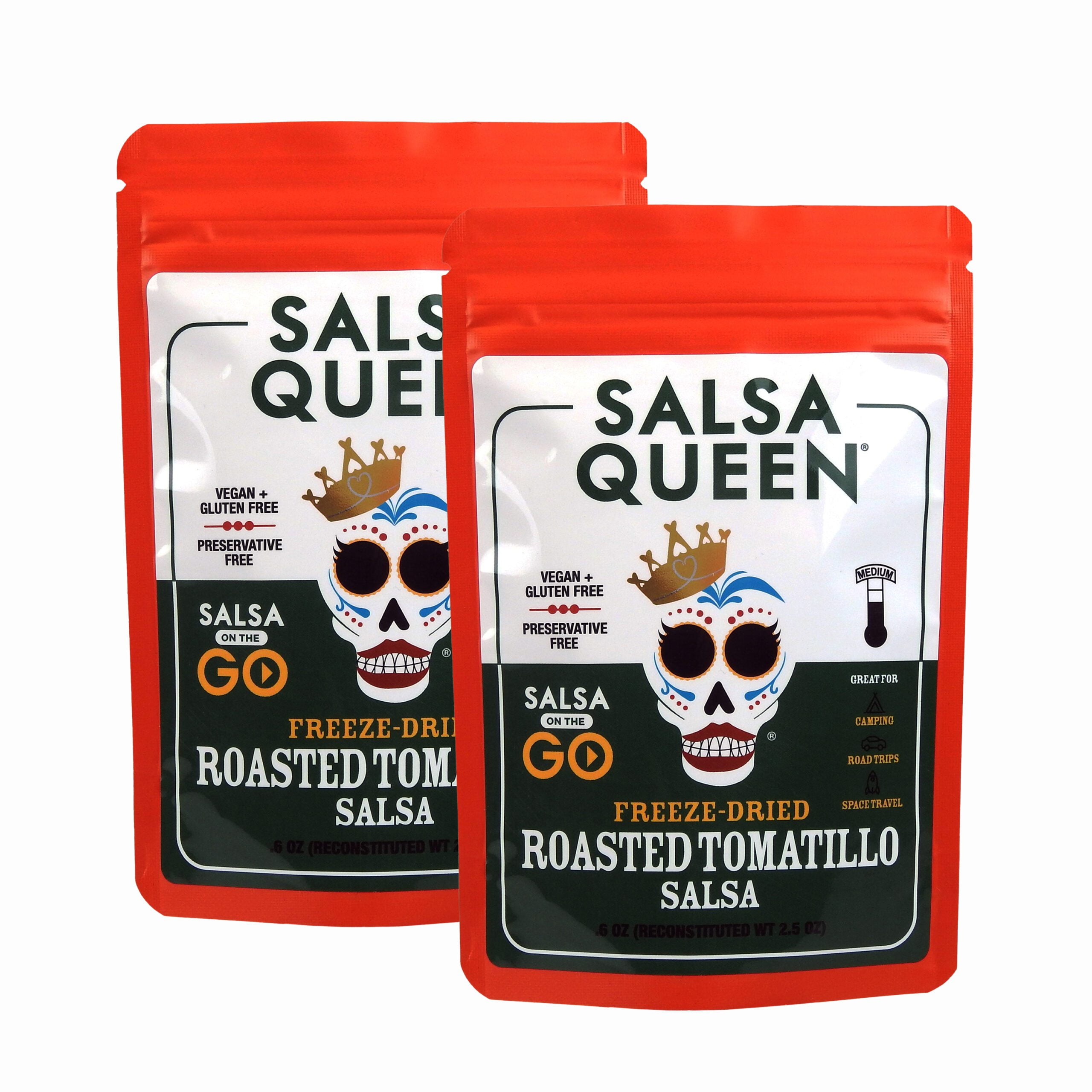 Salsa Queen Gourmet Freeze-Dried Roasted Tomatillo Salsa | Fresh ...