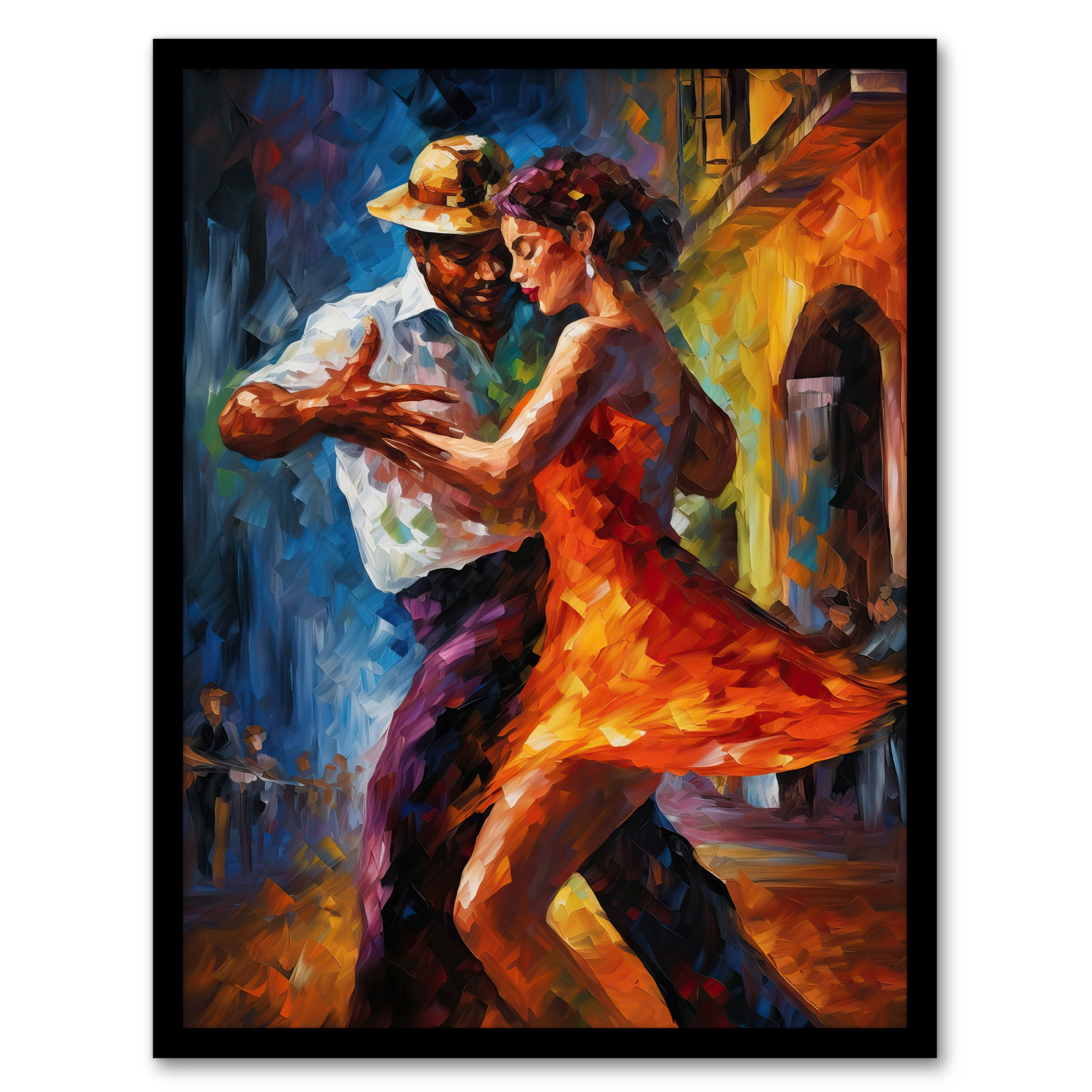 Salsa Street Dance Colourful Dancing Painting Rhythm Body Energy ...