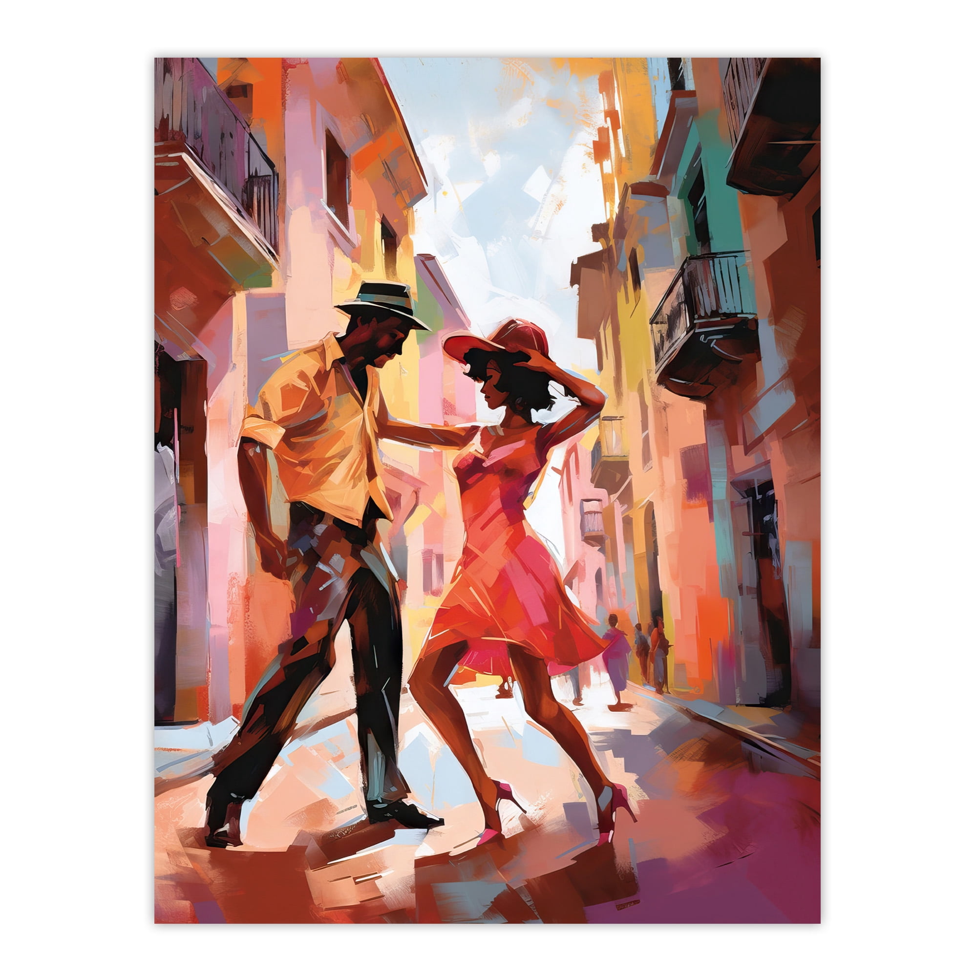 Salsa Street Dance Mambo Colourful Dancing Painting Rhythm Body Energy ...