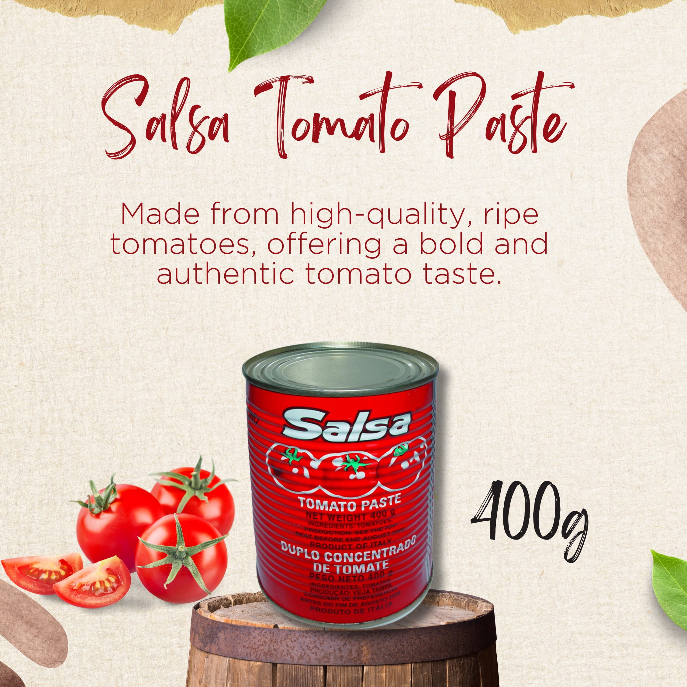 Salsa Tomato Paste 400g - Walmart.com