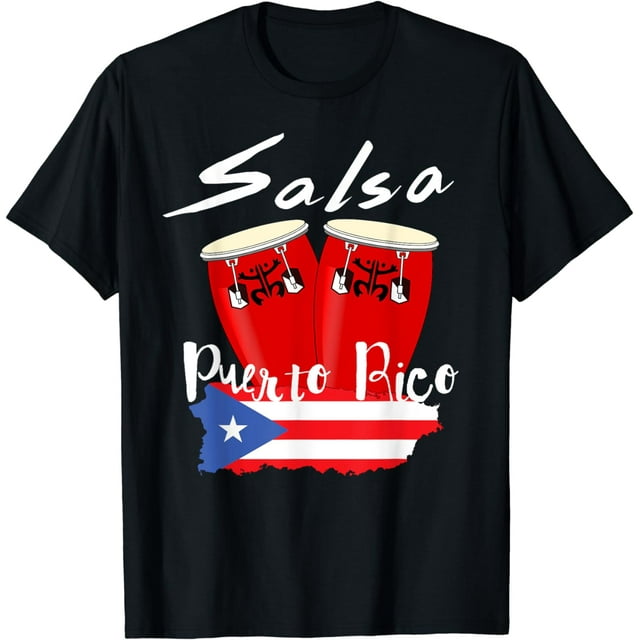 Salsa de Puerto Rico, Boricua Puerto Rican Pride T-shirt - Walmart.com