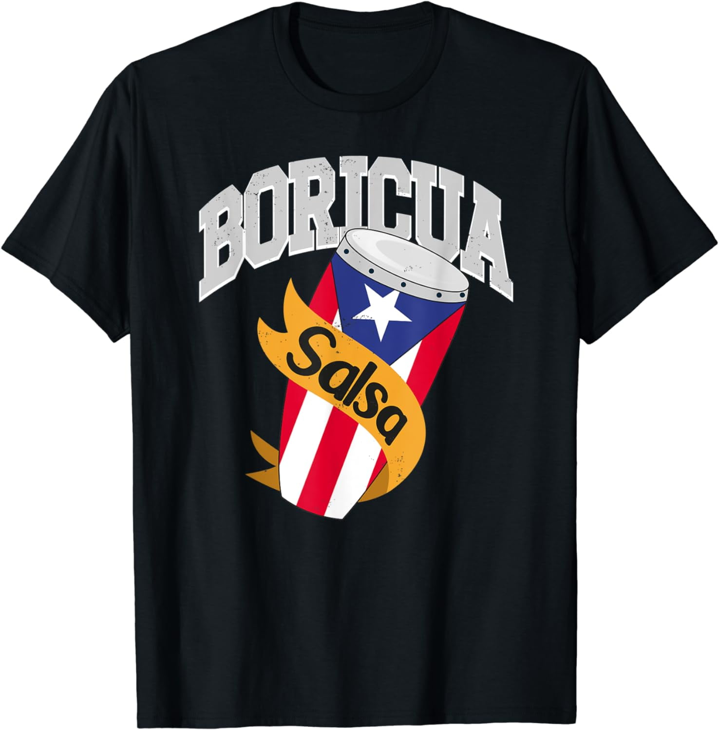 Salsa de Puerto Rico graphic, I love Salsa Boricua Timbales Cotton T ...