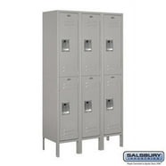 Tennsco Single Tier Locker with Legs, Three Units, 36w x 18d x 78h ...