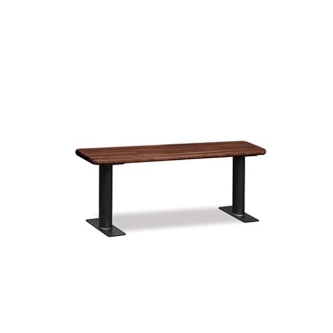 Salsbury 18 In. H X 48 In. W X 9.50 In. D Wood Locker Bench In Dark ...