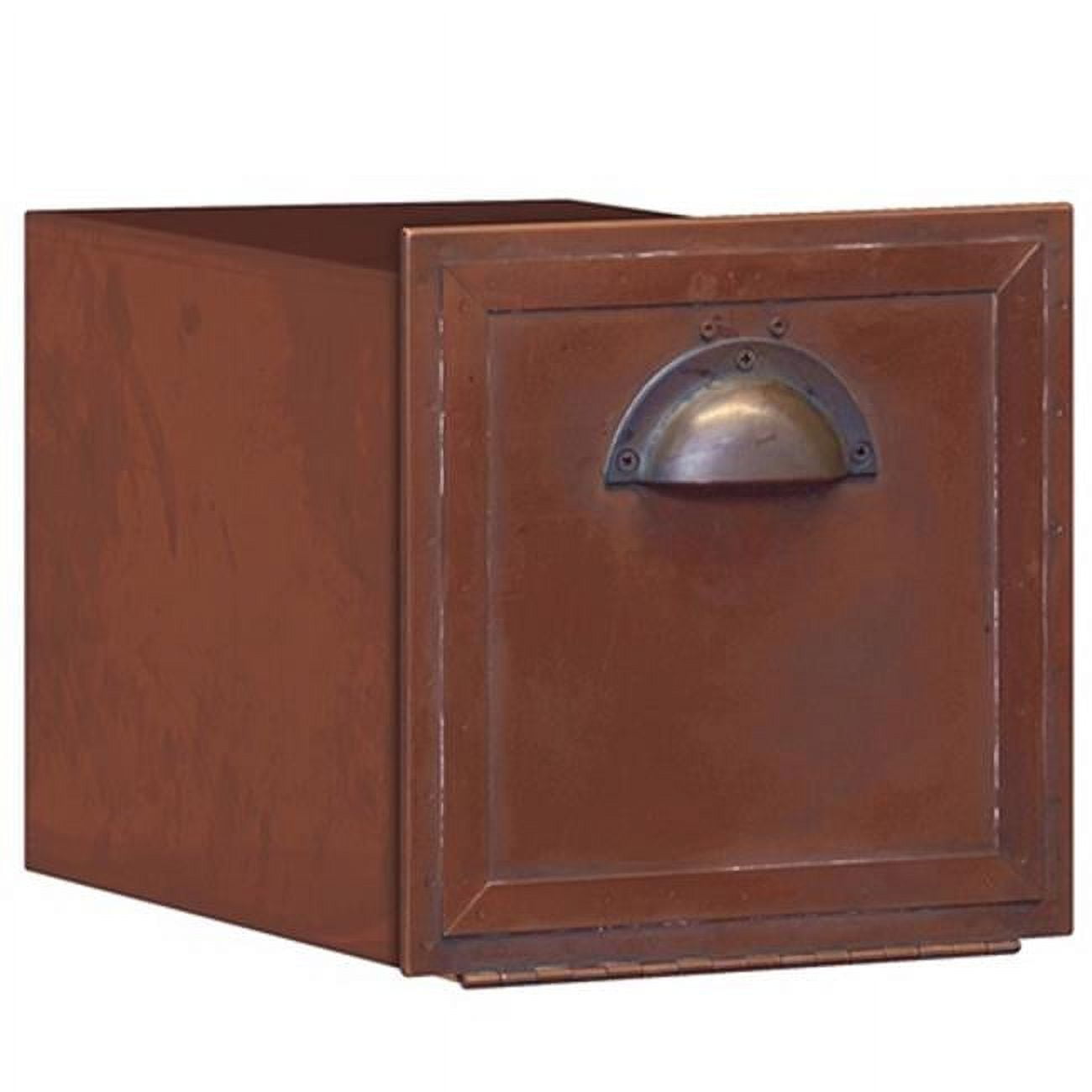 Salsbury 4440 Recessed Mounted Antique Brass Column Mailbox - Walmart.com