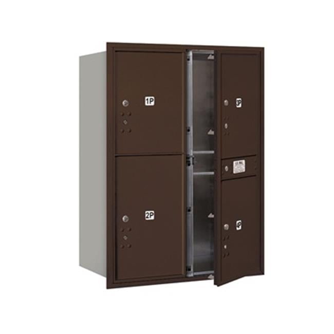 11 Door High Recessed Mounted 4C Horizontal Parcel Locker with 4 Parcel ...