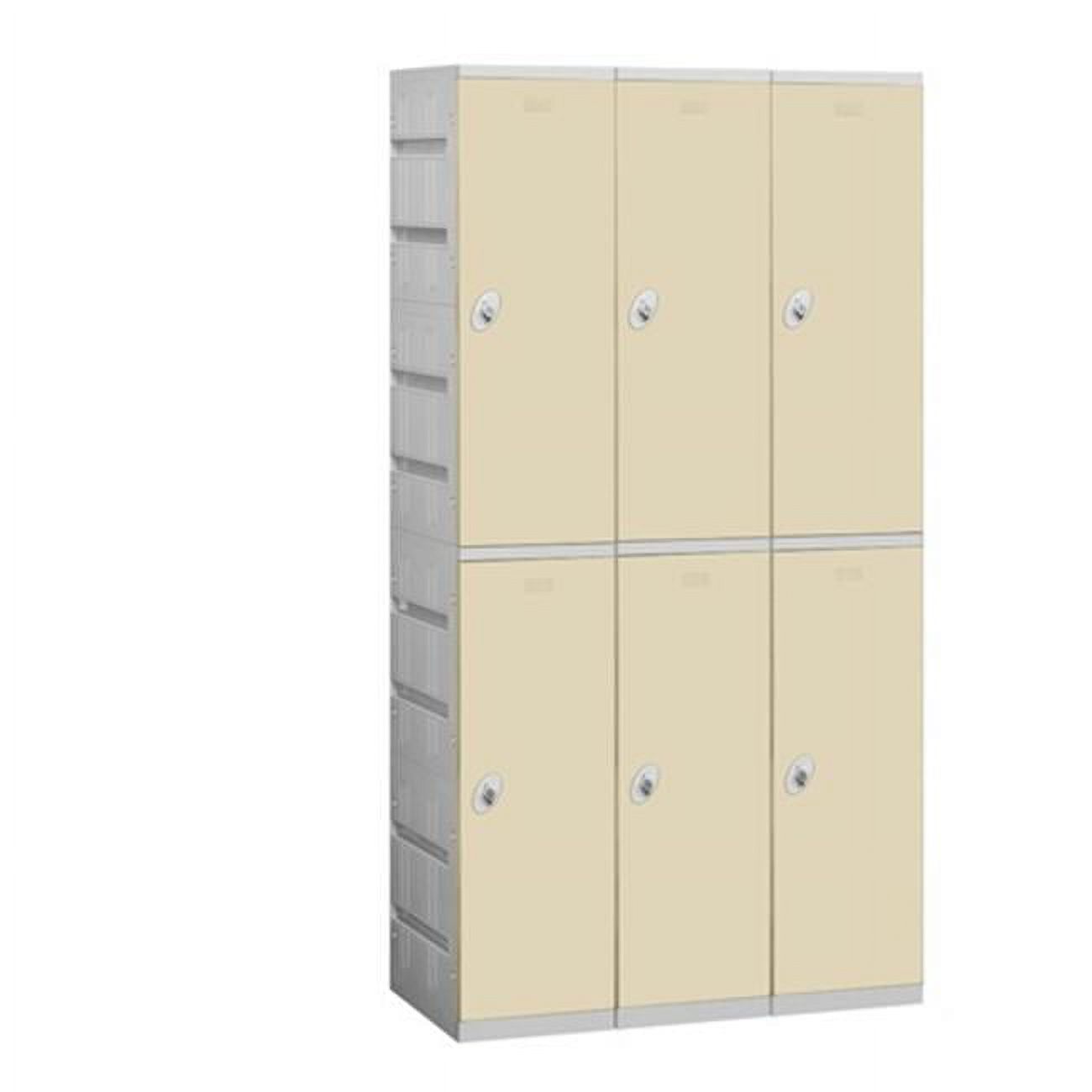 Salsbury 92000 Series Double Tier Plastic Lockers - Tan - Walmart.com