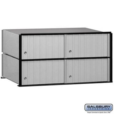 Salsbury Industries Cast Aluminum Column Mailbox, Locking, Plain Door ...