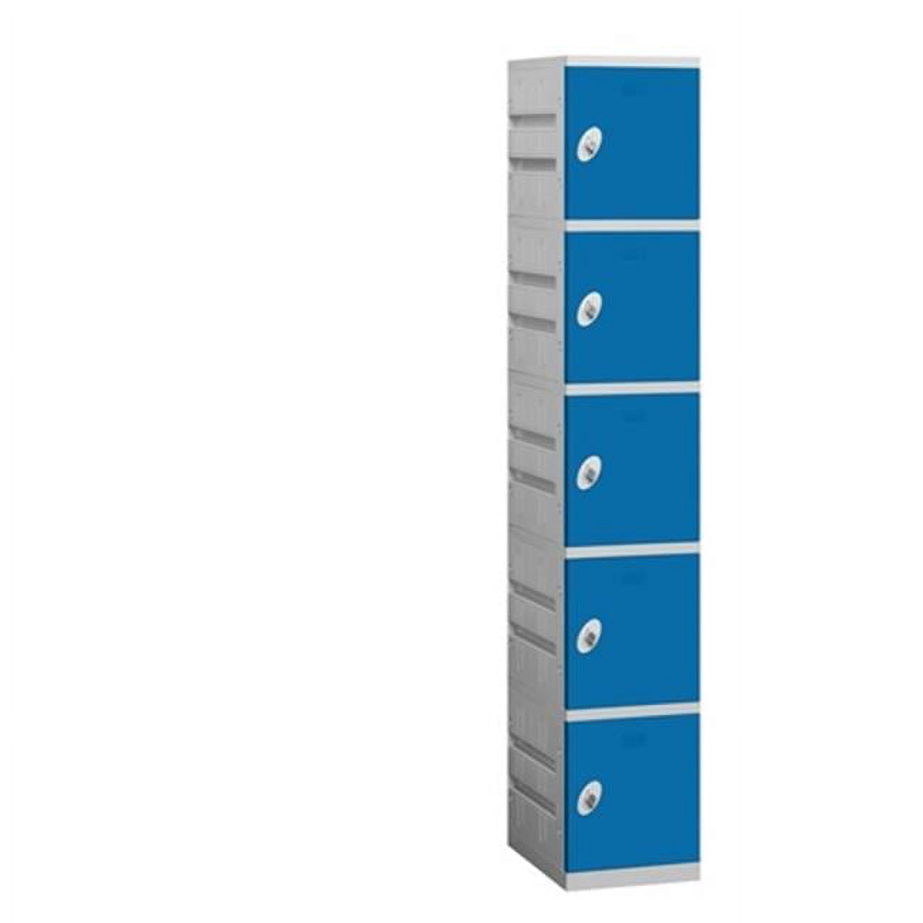 Salsbury Five Tier Plastic Locker - Blue - Walmart.com