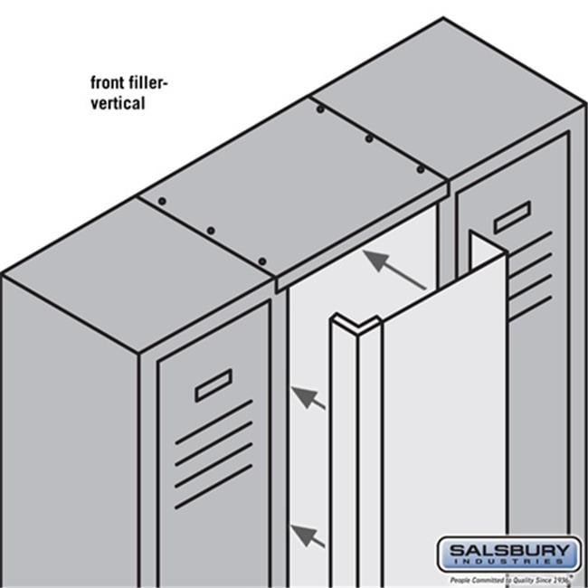 Salsbury Front Filler Vertical - Tan - 9 Inch Wide - For 6 Feet High ...