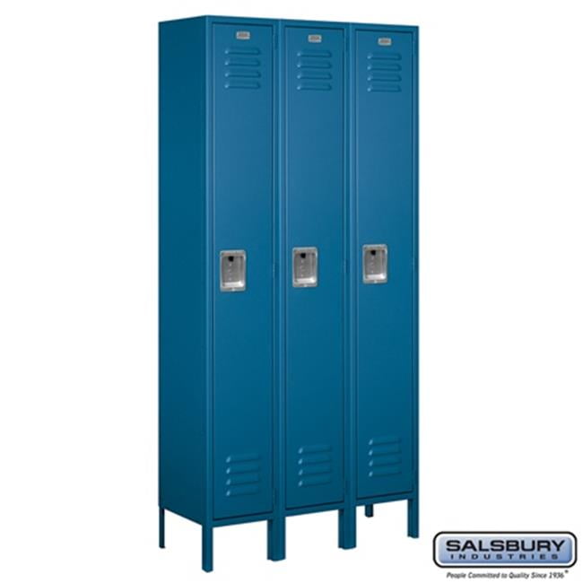 12" Wide Single Tier Standard Metal Locker - 3 Wide - 6 Feet High - 12 ...