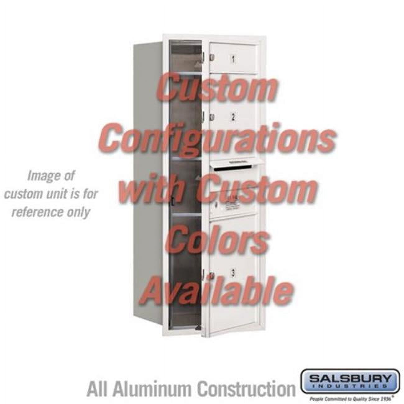 Salsbury Industries 10 Door Height Unit 37.875 in. Single Column ...