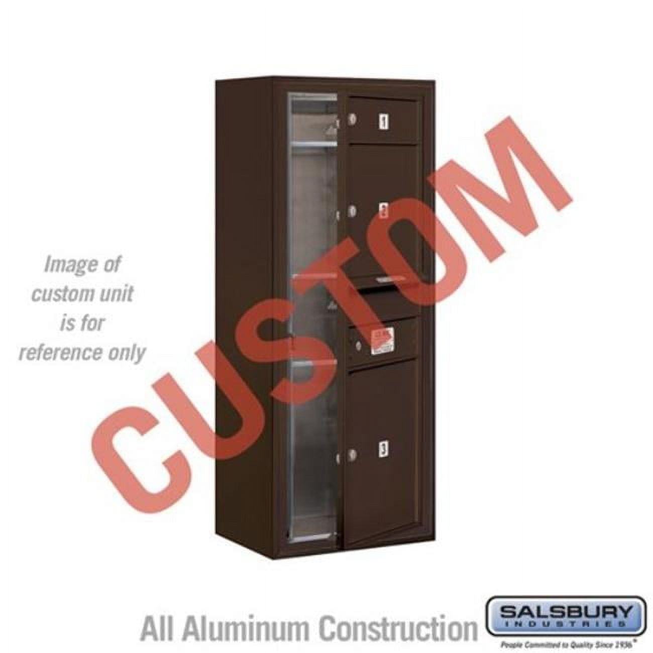 Salsbury Industries 10 Door Height Unit 38.5 in. Front Loading USPS ...