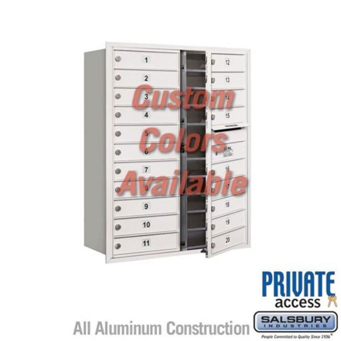 Salsbury Industries 11 Door Height Unit 41.375 in. Custom Front Loading ...