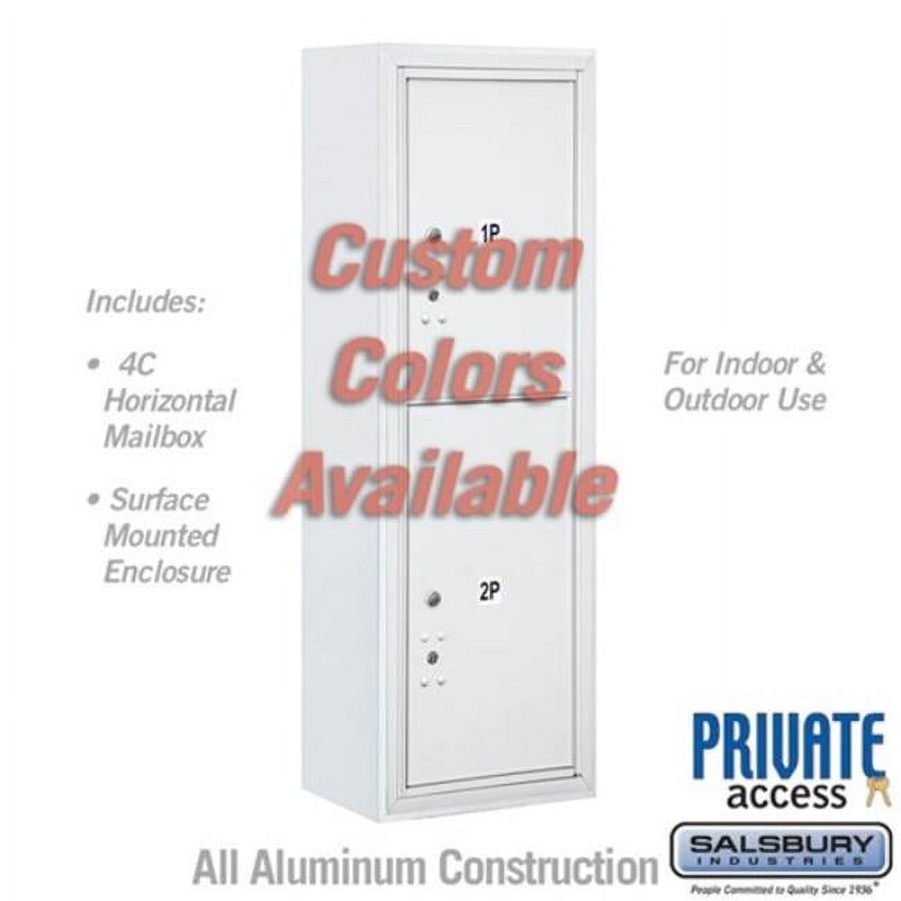Salsbury Industries 3811S-2PCFP 11 Door Height Unit 42 in. Custom Front ...