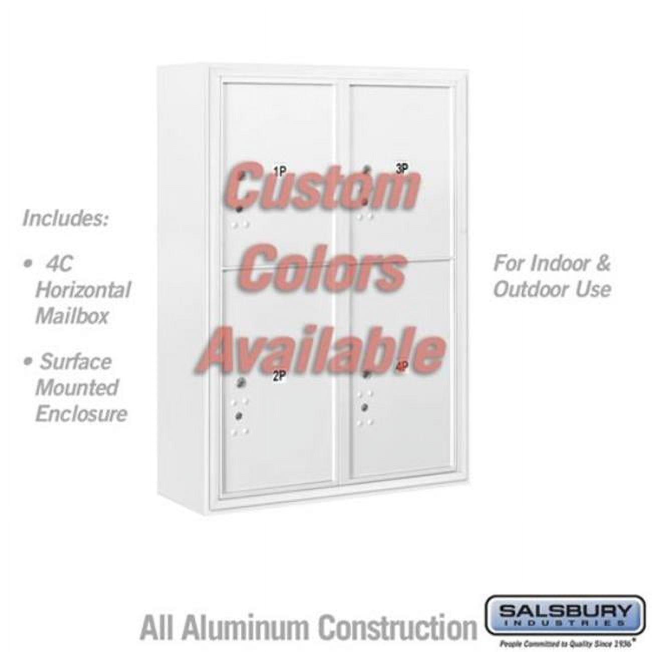 Salsbury Industries 11 Door Height Unit Includes 42 in., Double Column & Stand-Alone Parcel ...
