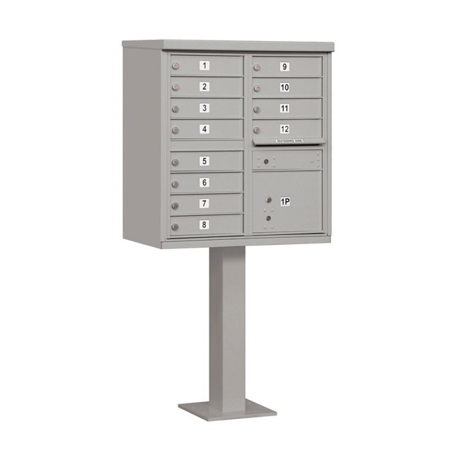 Salsbury Industries 3312GRY-P Cluster Box Unit - 12 A Size Doors - Type ...