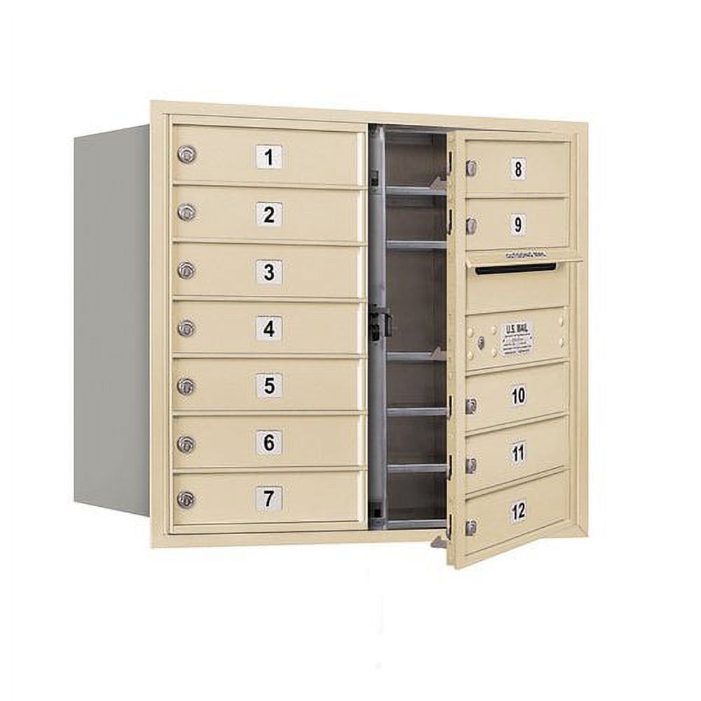 Salsbury Industries 12 Door Front Load 4C Horizontal Mail Center ...