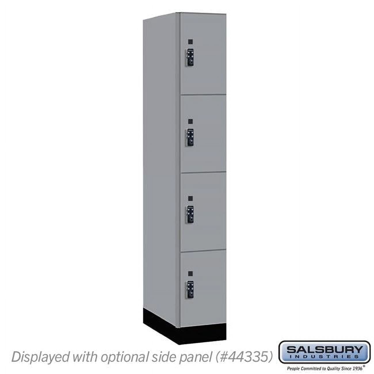 Salsbury Industries 44161WF-R 12 in. Wide Premier Wood Locker - Four ...