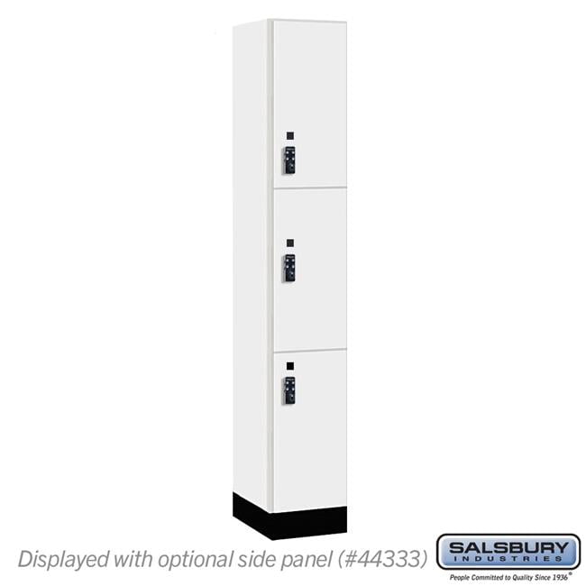 Salsbury Industries 43168AW-R 12 in. Wide Premier Wood Locker - Triple ...