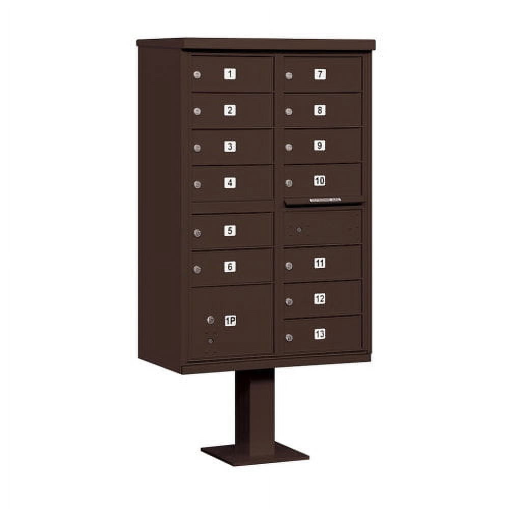 Salsbury Industries 13 Door Front Load 4C Horizontal Cluster Box Unit ...