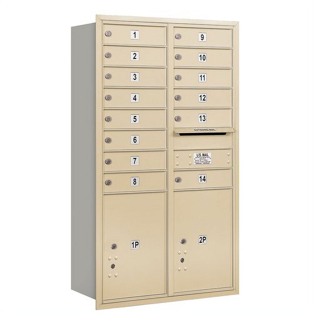 Salsbury Industries 3713D-14SRU Mailbox with 14 MB1 Doors and 2 Parcel ...