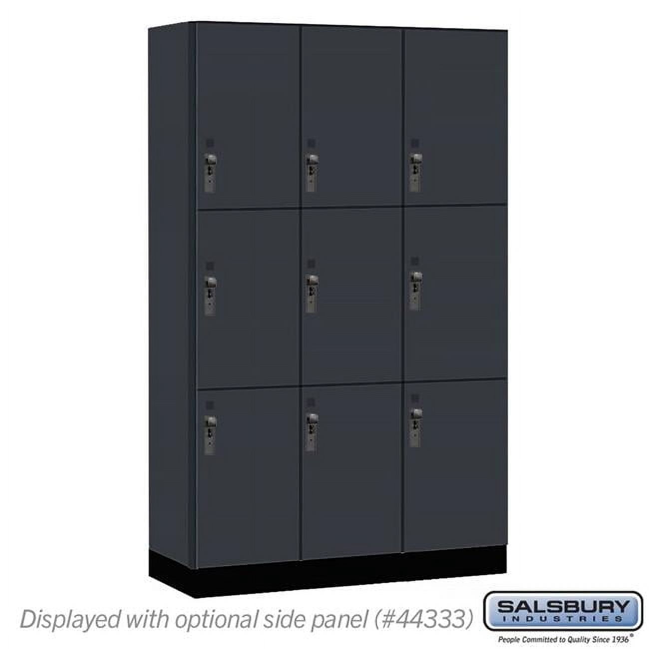 Salsbury Industries 15-43368CM 15 in. Wide Premier Wood Locker - Triple ...