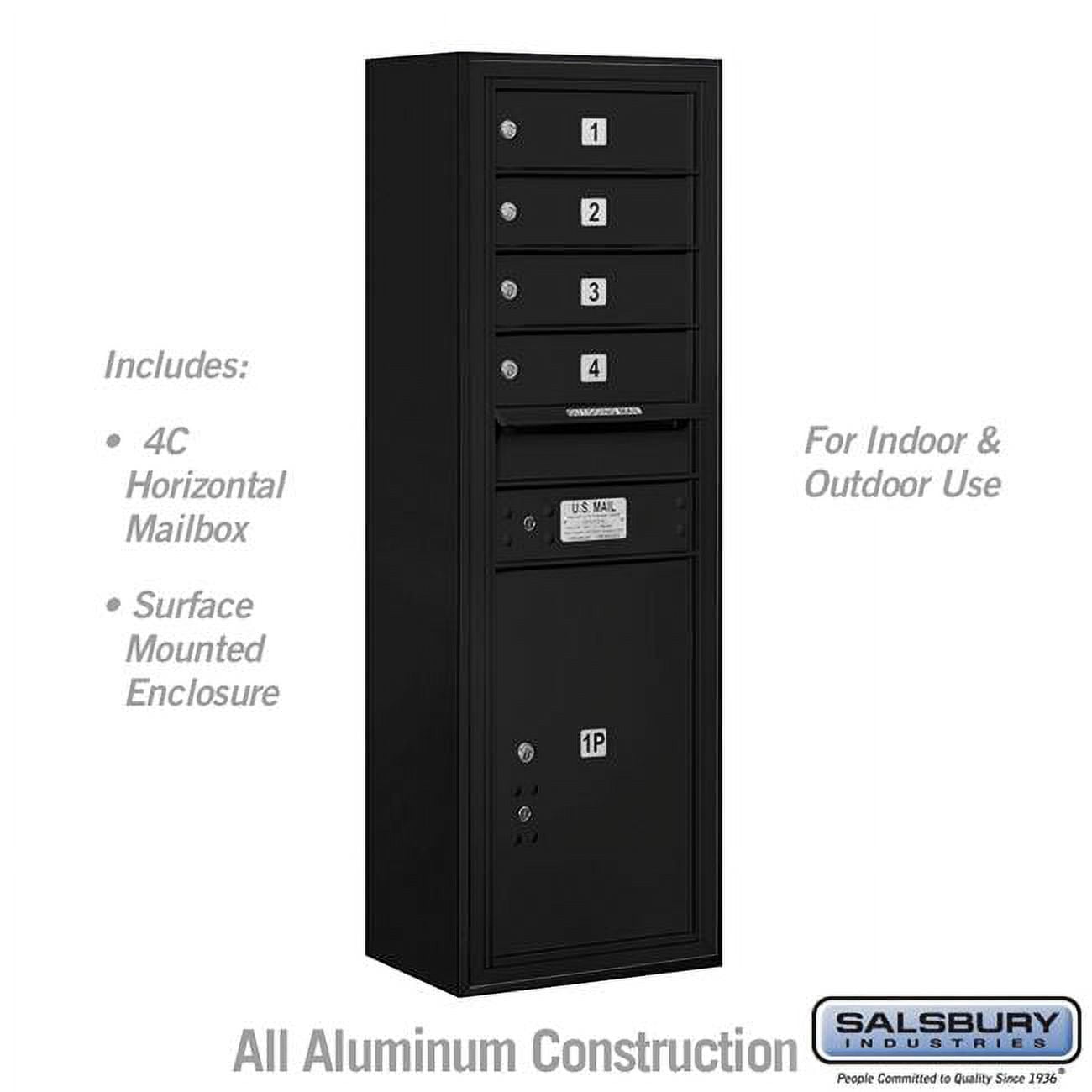 Salsbury Industries 17.75 x 42 x 17 in. Surface Mounted 4C Horizontal ...