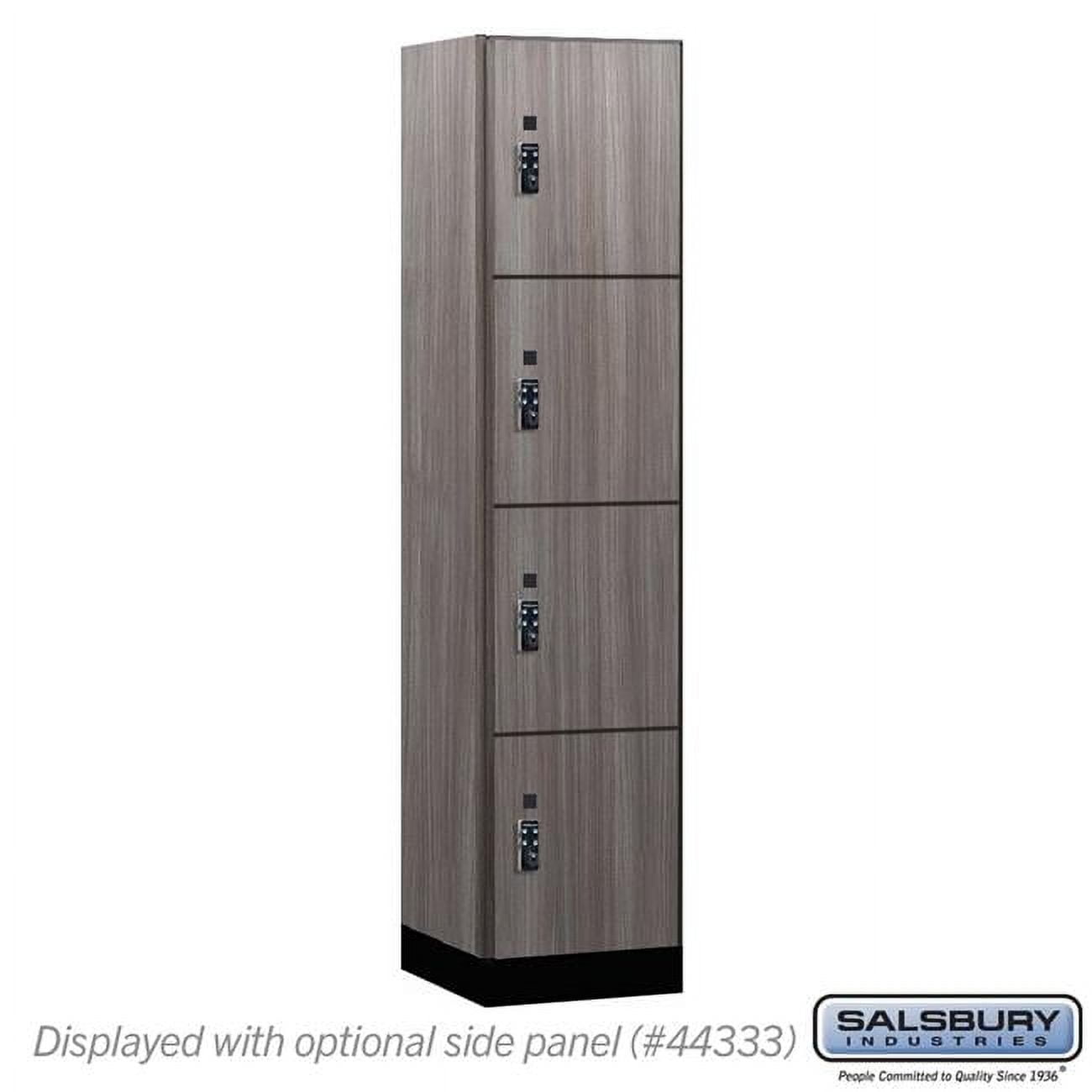 Salsbury Industries 18-44168SW-R 18 in. Wide Premier Wood Locker - Four ...