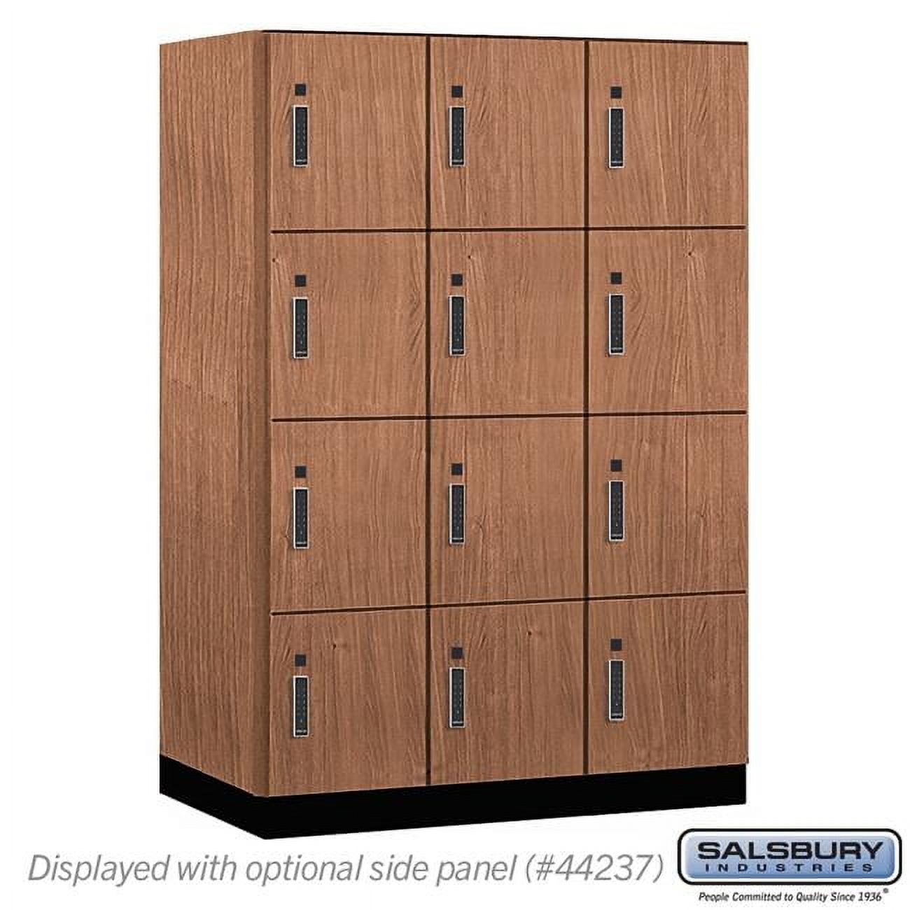 Salsbury Industries 18-44364RO-E 18 in. Wide Premier Wood Locker - Four ...