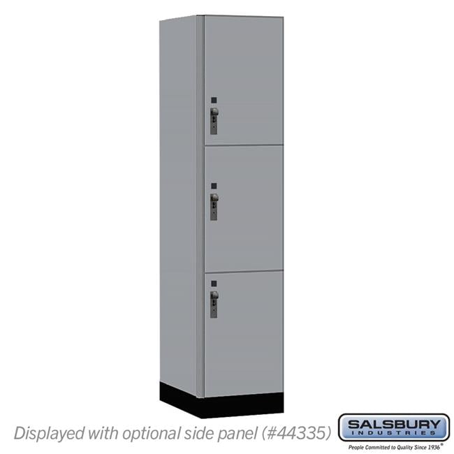 Salsbury Industries 18-43161WF 18 in. Wide Premier Wood Locker - Triple ...