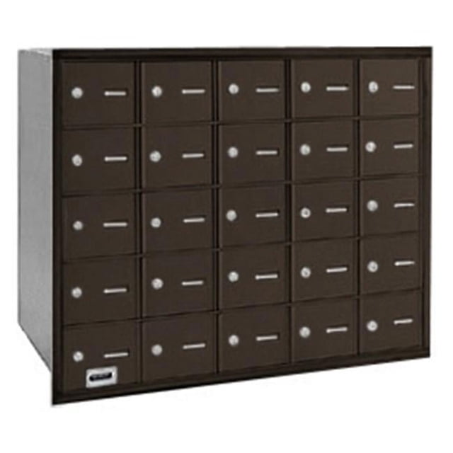 4B+ Horizontal Mailbox - 25 A Doors - Bronze - Rear Loading - Private ...