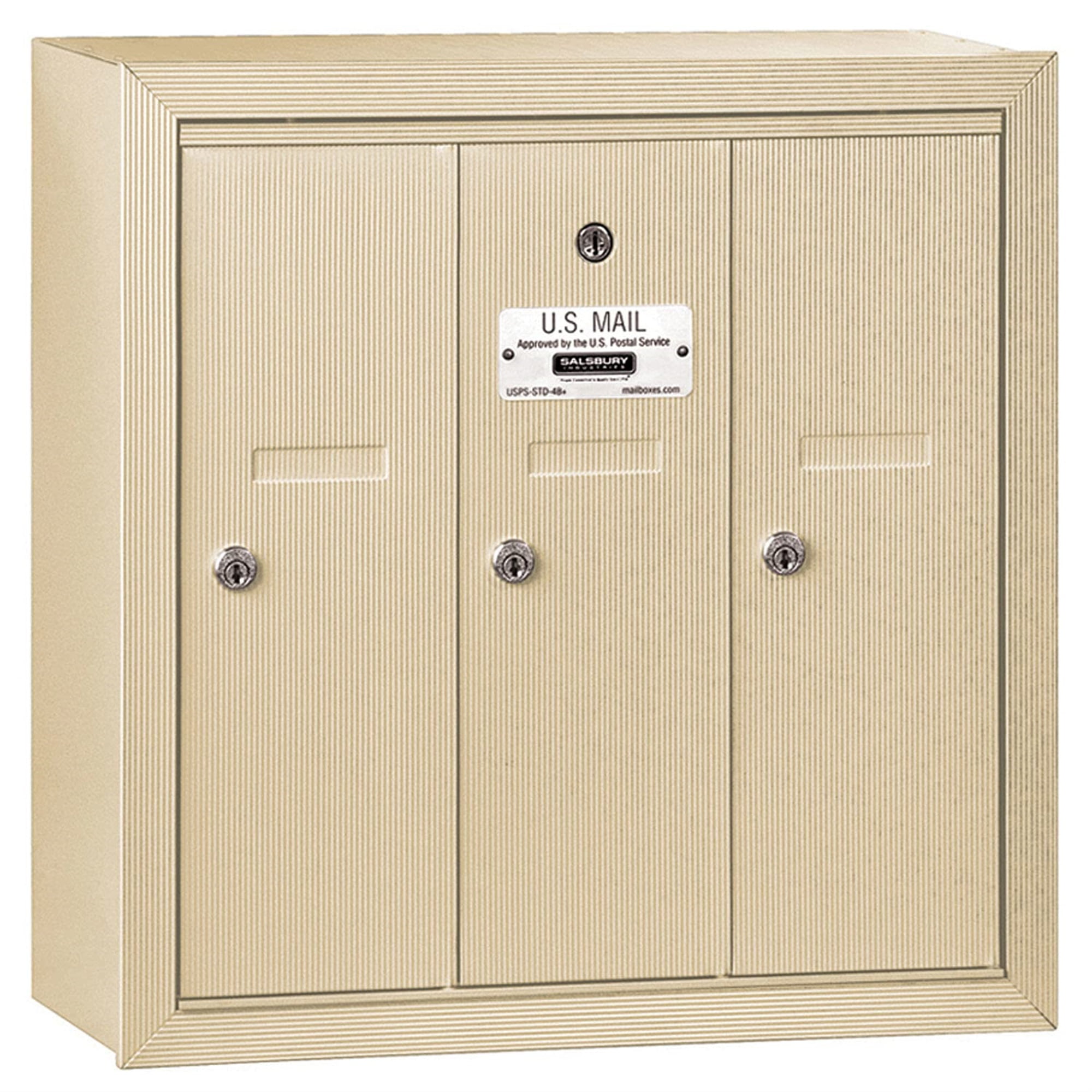 Salsbury Industries 3 Door Front Load Vertical Mail Center - Walmart ...