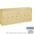Salsbury Industries 3507SSU Vertical Mailbox - 7 Doors - Sandstone ...