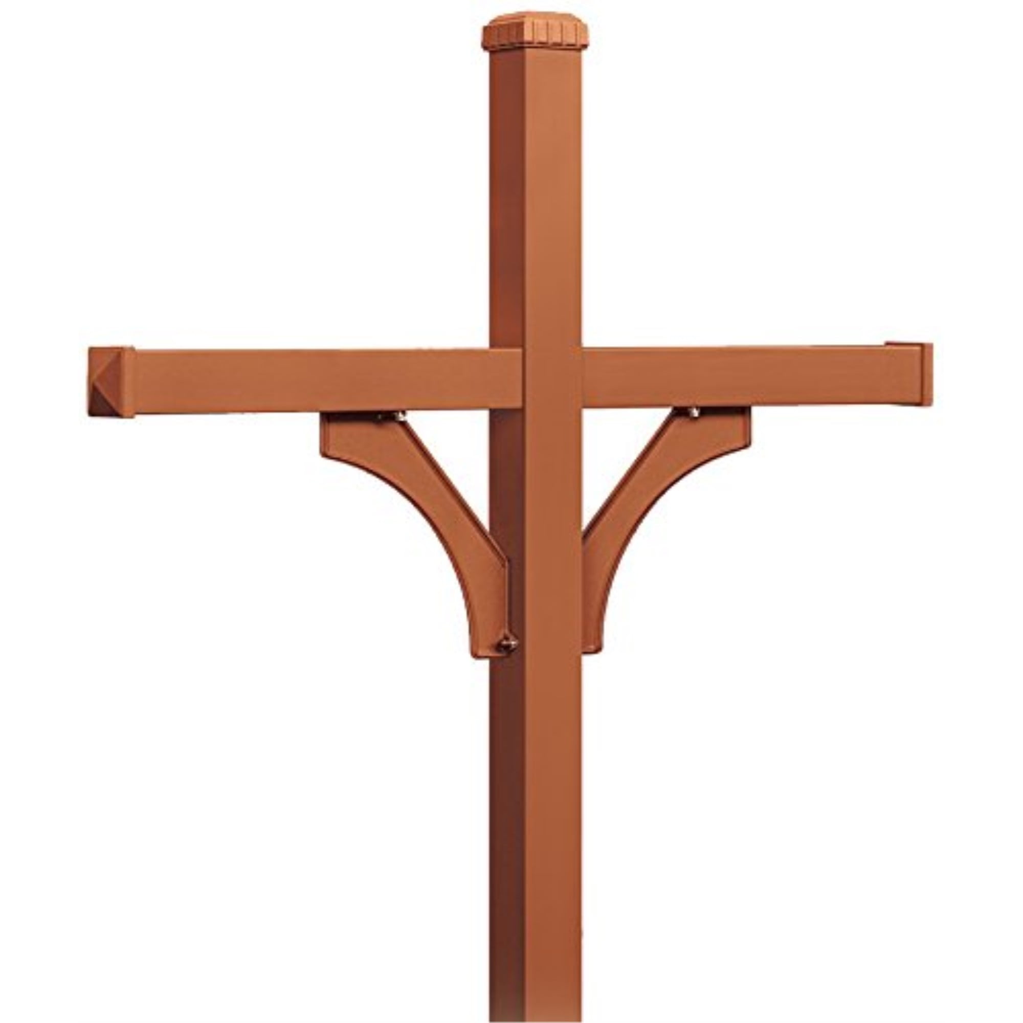 Deluxe Mailbox Post - 2 Sided for (4) Mailboxes - In-Ground Mounted ...