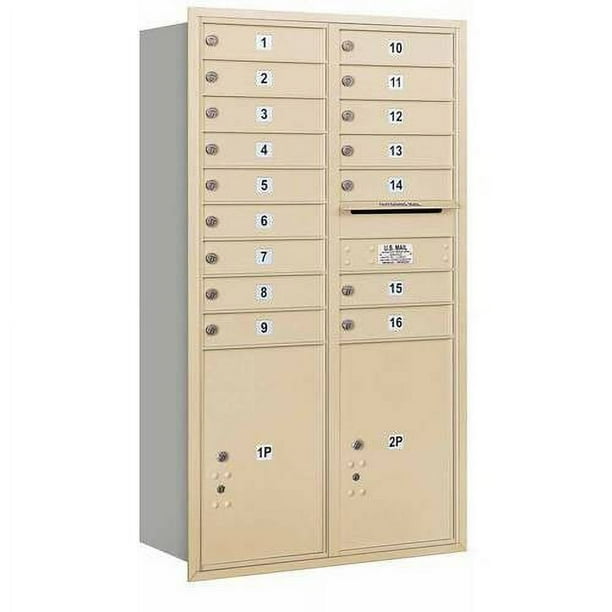 Salsbury Industries 4C Horizontal Mailbox 15-Door High Unit (55 ...