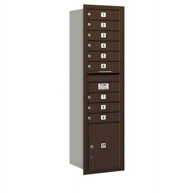 Maximum Height Recessed Mounted 4C Horizontal Mailbox with 9 Doors and ...
