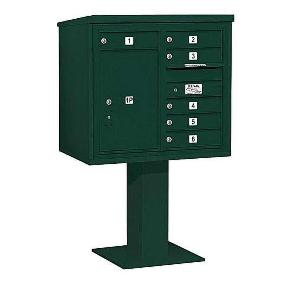 Salsbury Industries 6 Door Front Load 4C Horizontal Cluster Box Unit ...