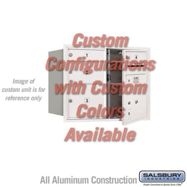 Salsbury Industries 6 Door Height Unit 23.875 in. Custom Front Loading & USPS Access Recessed ...