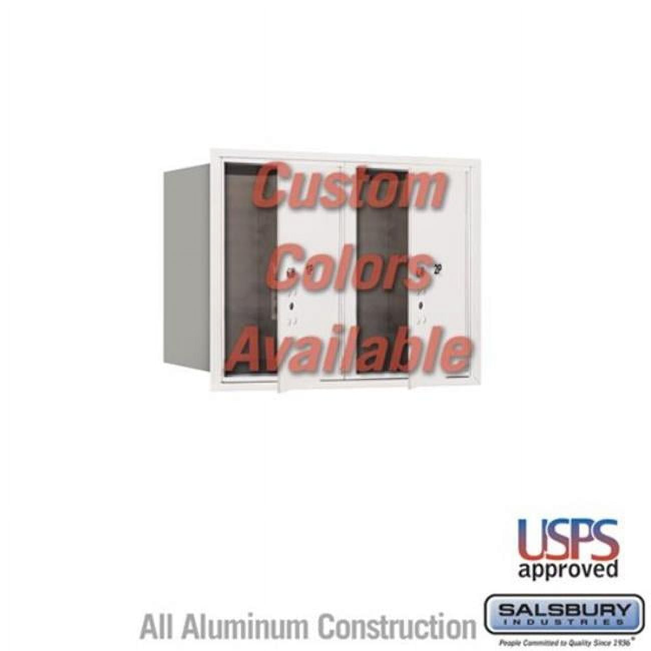 Salsbury Industries 6 Door Height Unit 23.875 in. Custom Front Loading & USPS Access Recessed ...
