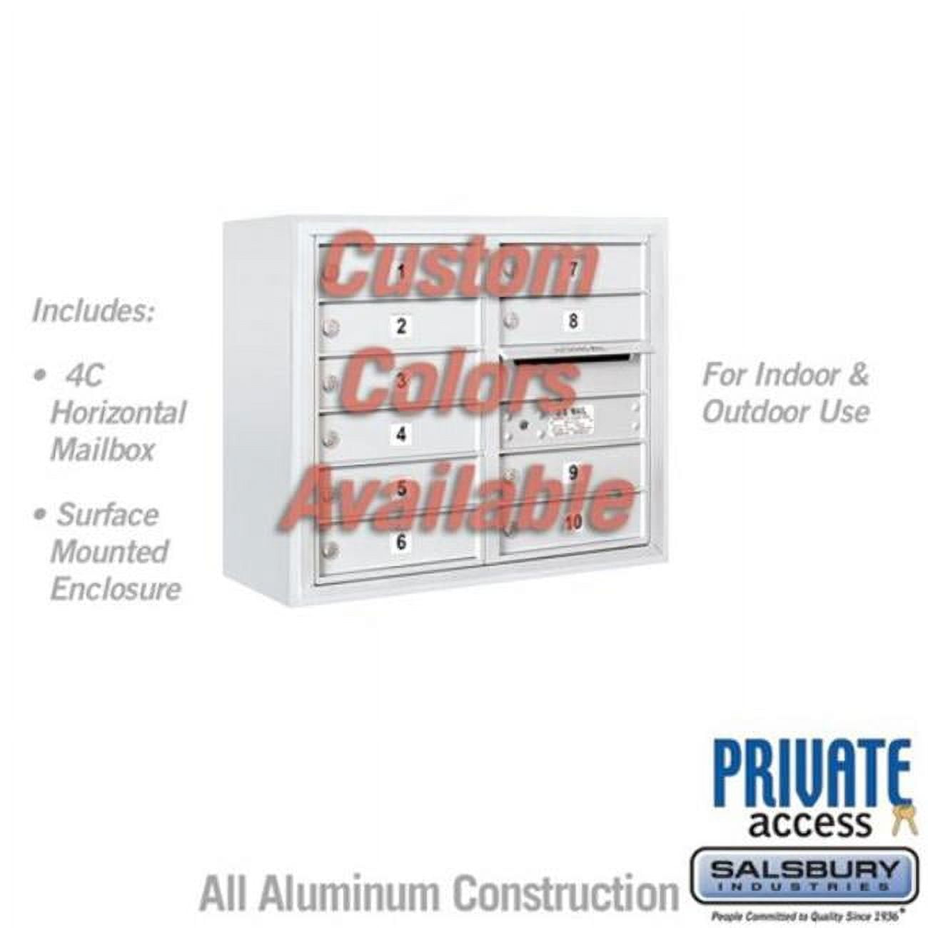 Salsbury Industries 6 Door Height Unit 24.5 in. Custom Front Loading Private Access Surface ...