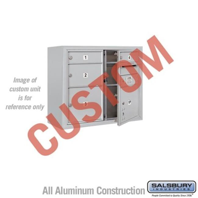 Salsbury Industries 6 Door Height Unit 24.5 in. Front Loading USPS Access, Surface Mounted 4C ...