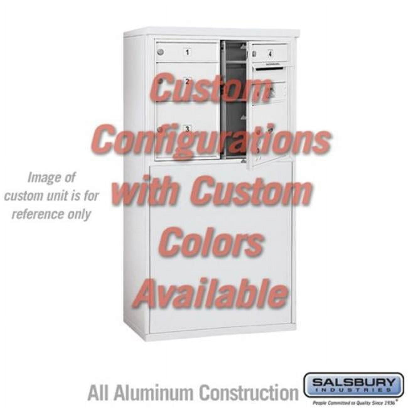 Salsbury Industries 6 Door Height Unit 52.875 in. & Front Loading USPS ...