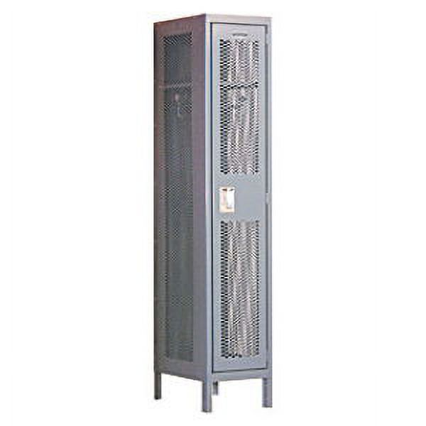 Salsbury Industries Extra Wide Vented Metal Locker - Gray - 15in.W x ...